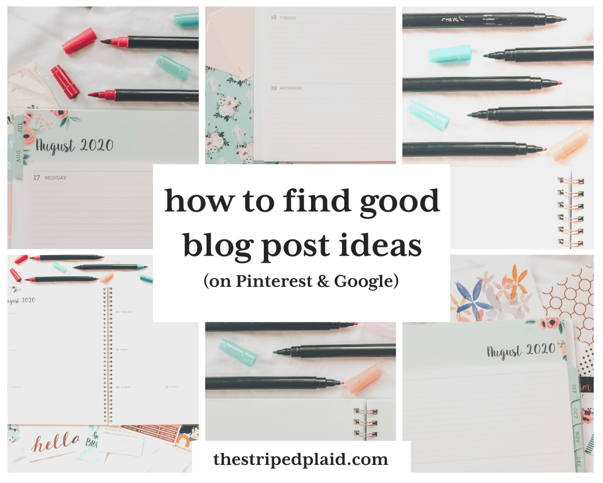 How To Find Good Blog Post Ideas (On Pinterest & Google) – the striped ...